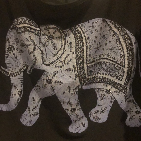 Tops | Elephant Themed Blouse With Some Sparkle On The Elephants Body ...